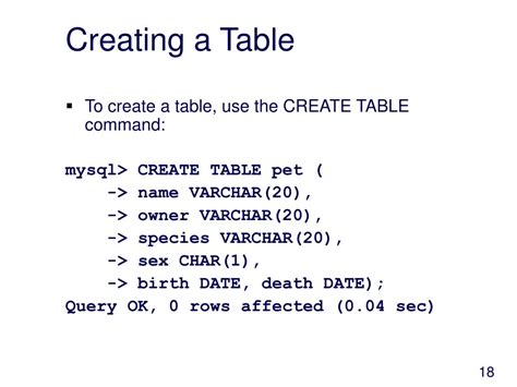 PPT MySQL Fundamentals Queries Tables And Database Management PowerPoint Presentation ID