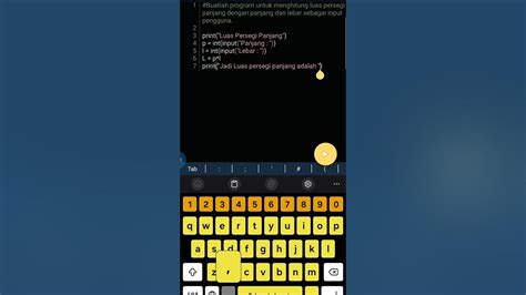 Soal Program Python Dasar Menghitung Luas Persegi Panjang Coding