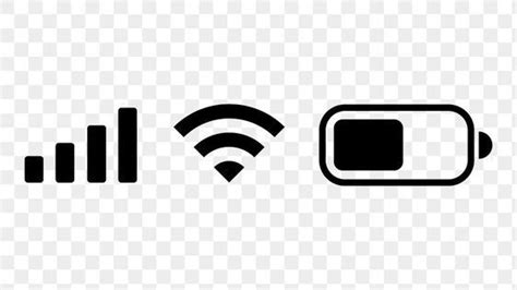 Download Premium Png Of Phone Status Bar Png Black Icon Sticker Wifi Icon Freelance Graphic