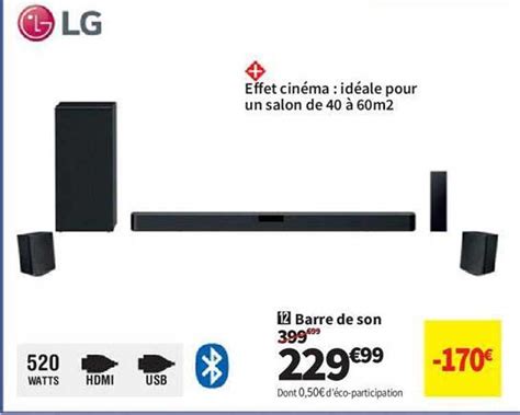 Promo Barre De Son Lg Chez Conforama Icataloguefr