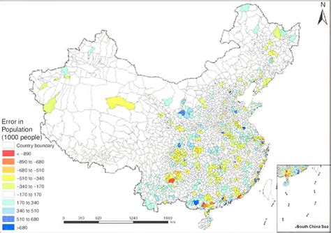 Distribution Of The Residuals Of Population Using The Population