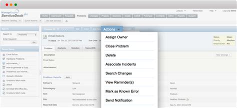 Itil问题管理 问题管理流程 Manageengine Servicedesk Plus