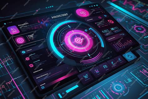 Futuristic Technology Interface Design Premium Ai Generated Image