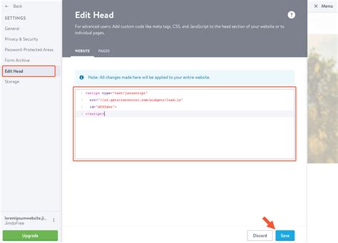 How To Install Widgets On Jimdo Getsitecontrol