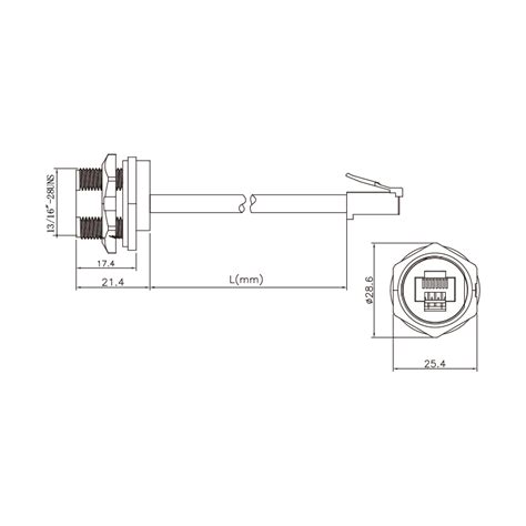 Rj45 To M12 Cable Ethernet Profinet Fremi