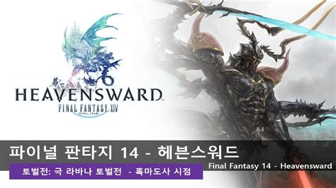 [ffxiv]파이널 판타지 14 극 라바나 토벌전 흑마도사 시점 Youtube