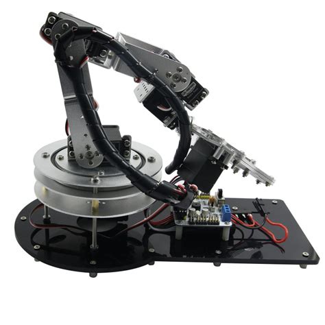 Assembled Aluminium DOF Robotic Robot Arm Clamp Claw LD Servos CH Controller For
