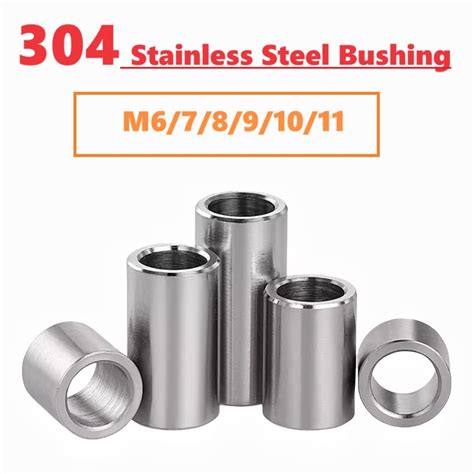 510 ชิ้น 304 สแตนเลส Bushing เครื่องซักผ้าปะเก็น Unthreaded รอบ