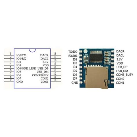 Buy XY V B Mini Serial Control MP Player Audio Voice Module Online In India At HUBTRONICS In