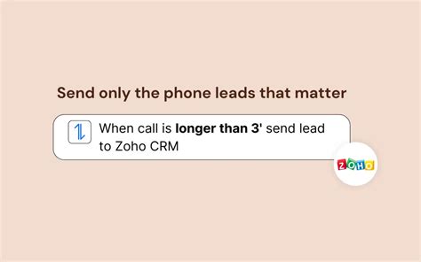 call tracking for zoho crm nimbata integrations