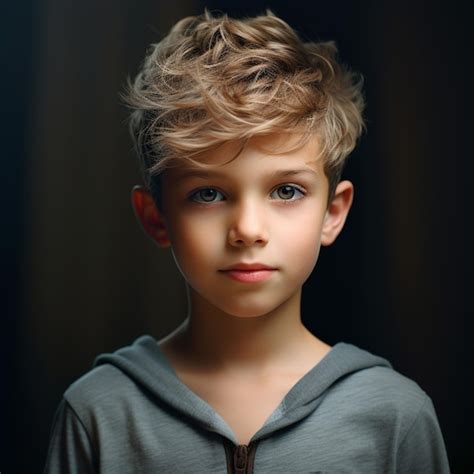Premium Photo Boy Hair Style