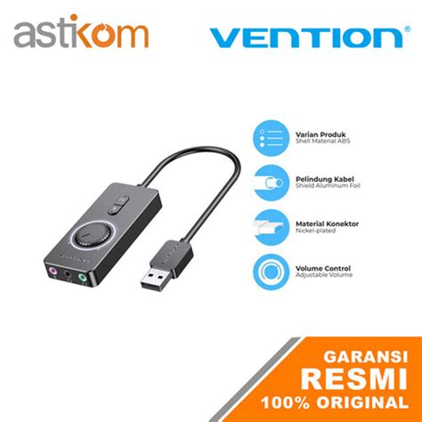 Jual Vention USB A Sound Card XTRS Mm TRRS Mm OMTP CTIA CDRBB Kota Denpasar Astikom