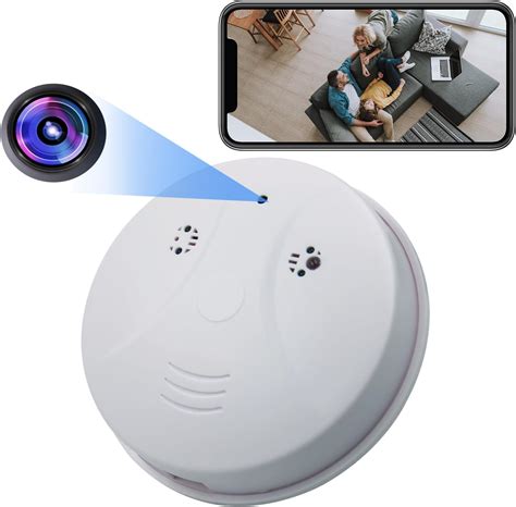 Wireless Spy Camera Smoke Detector Hd 1080p Wifi Mini Hidden Nanny Camera Motion Detection
