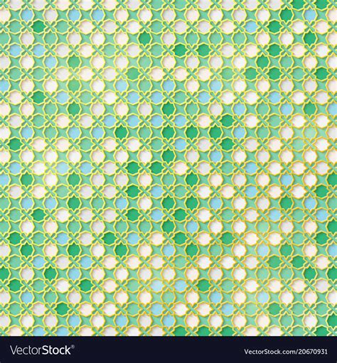 Girih Pattern Beautiful Arabic Design Template Vector Image