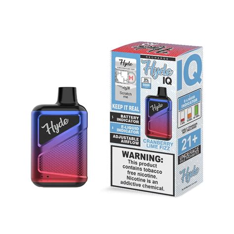 New Hyde Iq Recharge Cranberry Lime Fizz 5000 Puffs Lionsdeliver