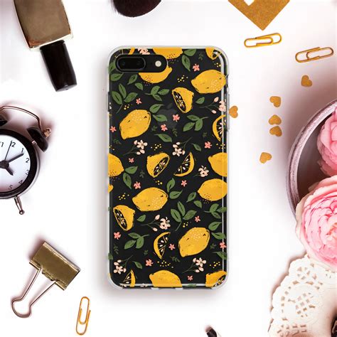 Lemons Iphone Case Xr Xs Max X Girl Case For Iphone Plus Etsy