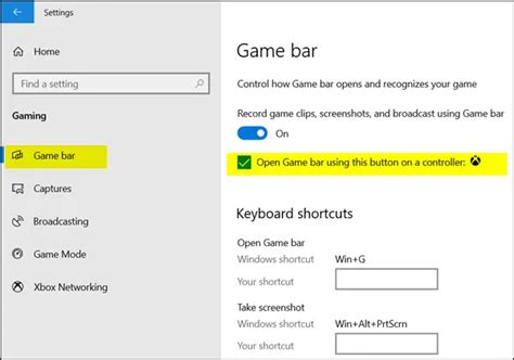Enable Open Xbox Game Bar Using Game Controller On PC