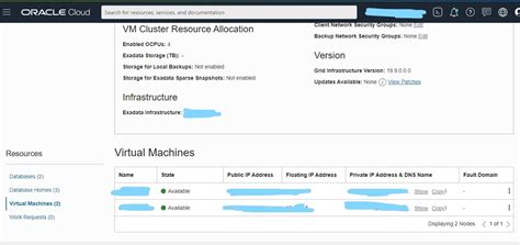 Exadata Cloud Service Creating Exadata VM Cluster Resource AristaDBA S Oracle Blog