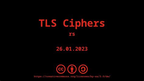 C¼h Tls Ciphers Youtube