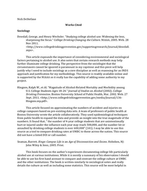 Inds Rubric And Annotated Bibliography