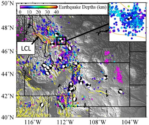 Figure 1 From Microseismic Evidence For Bookshelf Faulting In Western