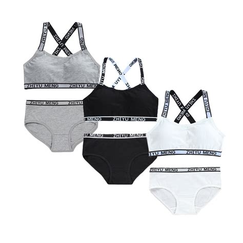6 Piece Matching Girls Underwear Set Girls Stretchy Cotton Sports