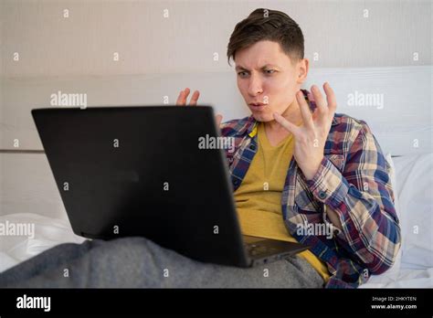 Male Computer Screen Bedroom Hi Res Stock Photography And Images Alamy