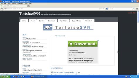 Repositories Part 2a Installing Tortoisesvn On Windows Youtube