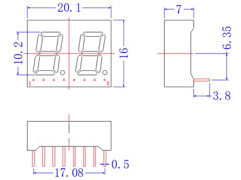 04 Inch Led 7 Segment Display