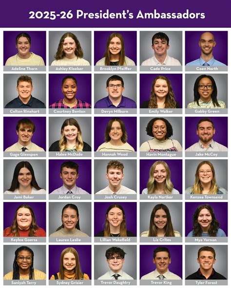Presidents Ambassadors Named At Bluffton University Bluffton Icon