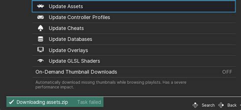 In App Downloads Failing R Retroarch