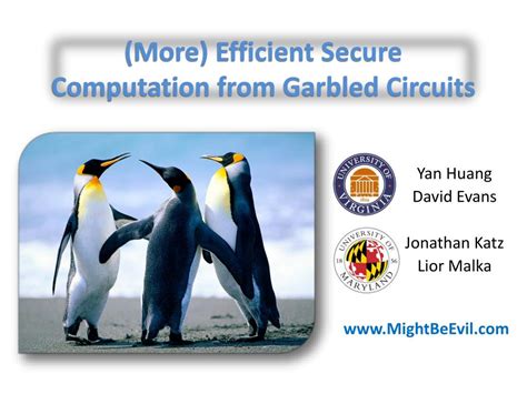 Ppt More Efficient Secure Computation From Garbled Circuits