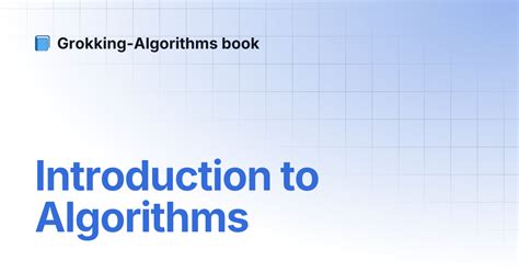 Introduction To Algorithms Grokking Algorithms Book