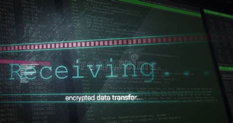 Image Of Data Processing On Red Background Stock Illustration Illustration Of Interface