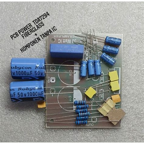Jual Pcb Power Tda7294 Komponon Tanpa Ic Shopee Indonesia