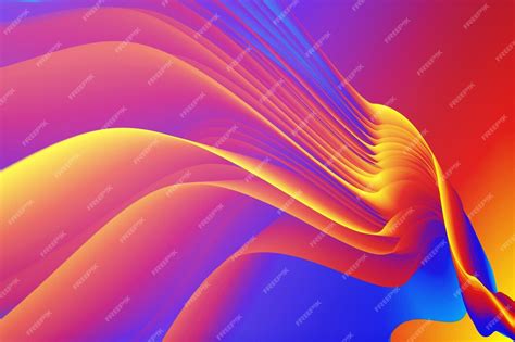 Premium Vector Gradient Creative Abstract Wallpaper Hd Blended Overly Colorful Wavy Vector