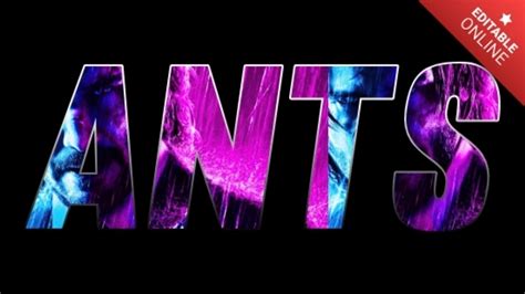 Ants Логотип Джона Уика Генератор текстовых эффектов