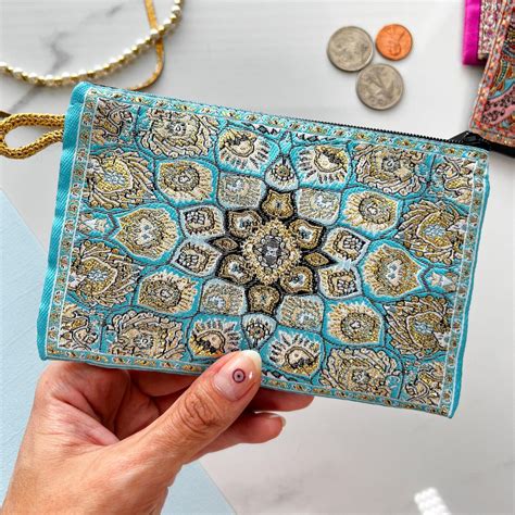 Mini Handmade Coin Purse Handmade Boho Fabric Pouch Cute Coin Purse