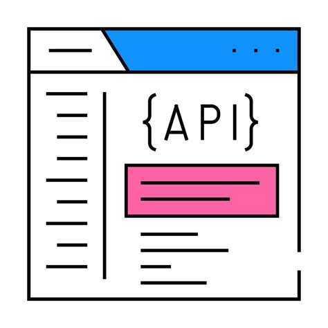 Api Documentation Technical Writer Icon Color Illustration 49829216