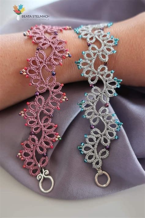 Pin By людмила златовласка On Фриволите Tatting Jewelry Tatting Bracelet Needle Tatting Patterns