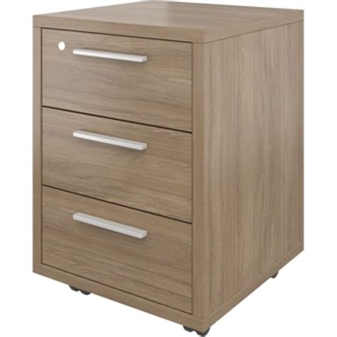 Выкатная тумба Монолит 3 ящика с замком 450x450x600 дуб кофейный 37 ...