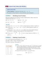 2 5 Linear Functions And Models M LINEAR FUNCTIONS AND MODELS LINEAR FUNCTIONS A Linear