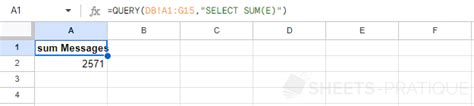 Google Sheets QUERY Aggregate Functions