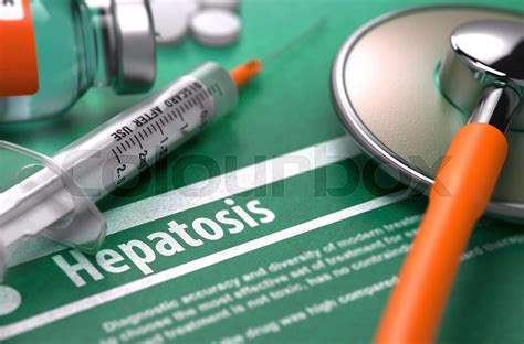 Diagnosis Hepatosis Medical Concept Stock Image Colourbox