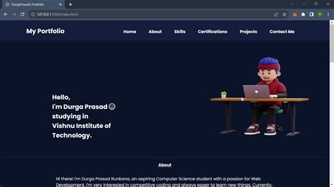 durga prasad runkana on linkedin webdev html css bharatintern