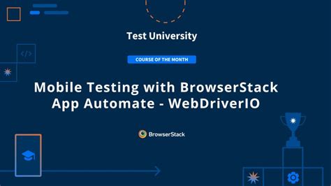 Browserstack On Linkedin Testuniversity Webdriverio Testautomation