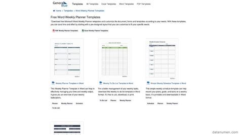 11 най добри сайтове за шаблони за седмичен график на Word 2024