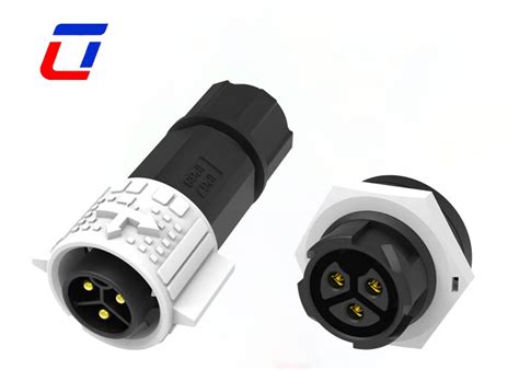 3 Pin M19 Waterproof Bulkhead Connector 20a 300v Ip67