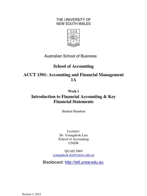 Week 1 Lecture Notes 1 Slide Download Free Pdf Revenue Expense