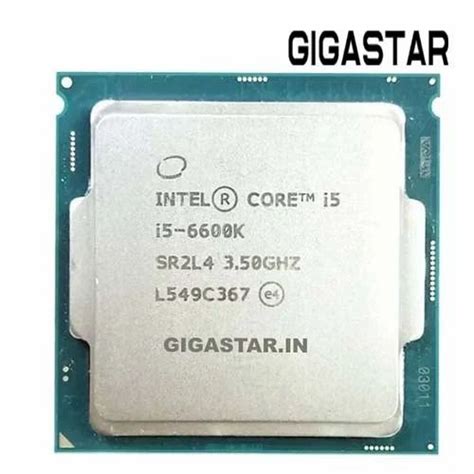 GIGASTAR Intel Core I5 6600K 6th Generation Processor 3 5 Ghz For LGA 1151 Socket At 4990